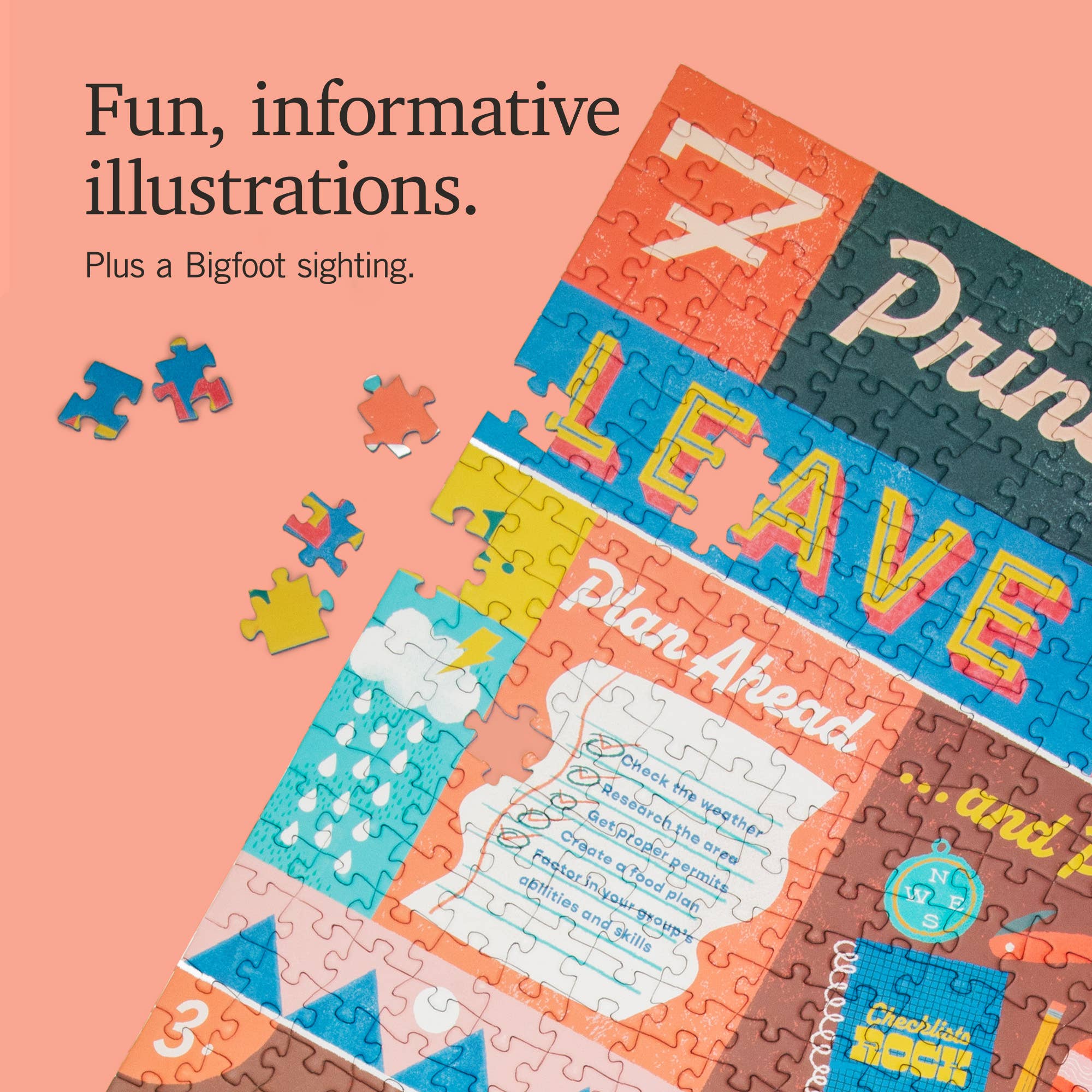 1000 PIECE PUZZLE, Leave No Trace, Firelight – Makit Takit